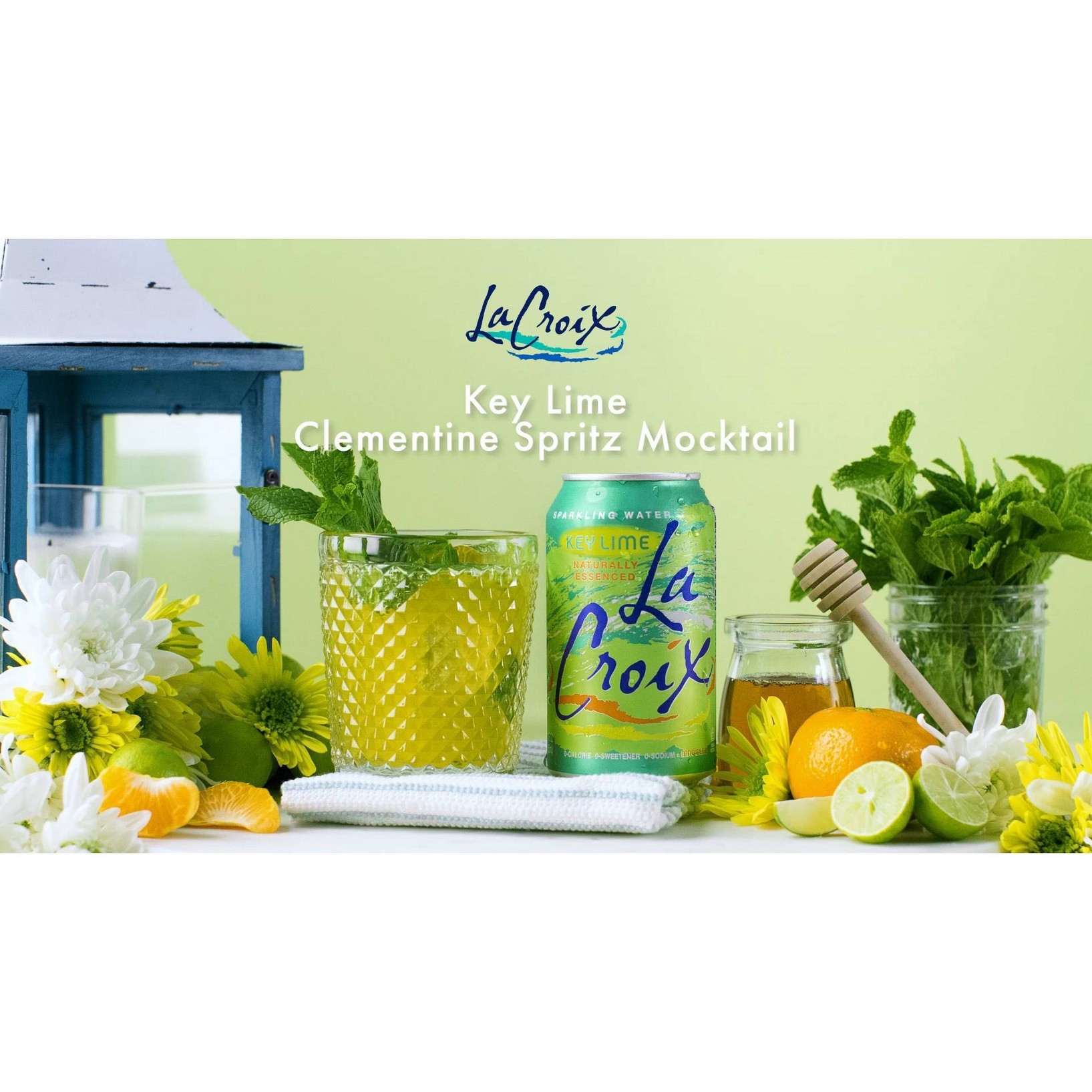 LaCroix Sparkling Water Key Lime - 8pk/12 fl oz Cans - Auburn Opelika Delivery Service