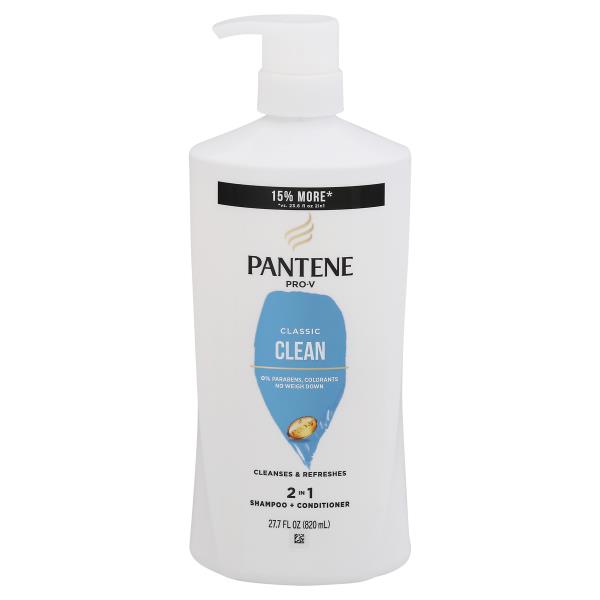 Pantene Pro-V Shampoo + Conditioner, 2 in 1, Classic Clean - Auburn ...