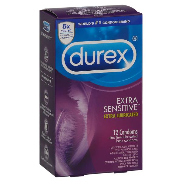 Durex Condoms, Extra Lubricated, Extra Sensitive – Auburn Opelika ...