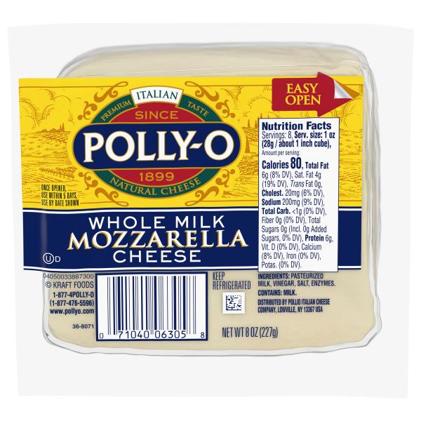 Polly O Whole Milk Mozzarella Cheese – Auburn Opelika Delivery Service