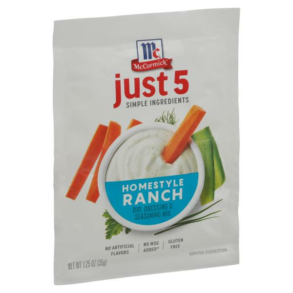 McCormick® Homestyle Ranch Dip, Dressing & Seasoning Mix - Auburn ...