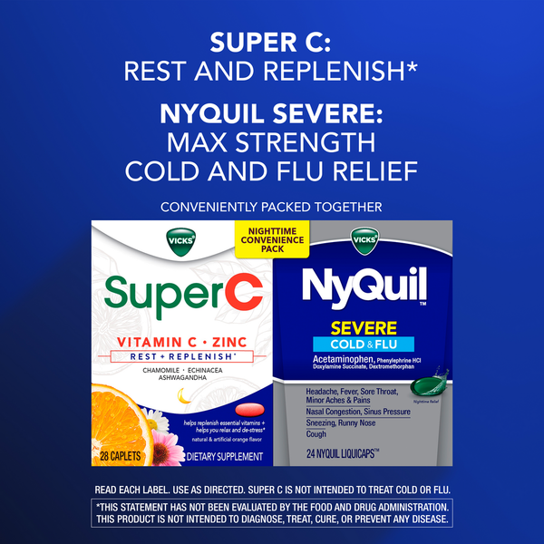 Vicks NyQuil and Super C Convenience Pack - Auburn Opelika Delivery Service