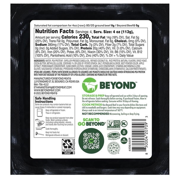 Beyond Meat Beyond Beef, Plant-Based Ground - Auburn Opelika Delivery Service