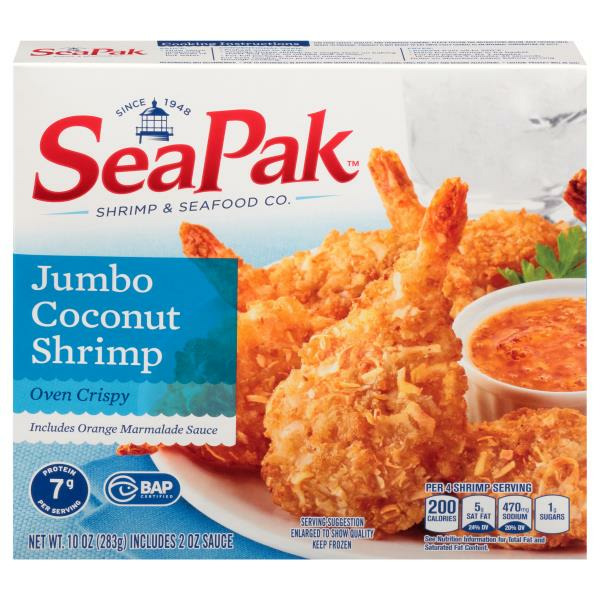 SeaPak Shrimp, Coconut, Oven Crispy, Jumbo - Auburn Opelika Delivery ...