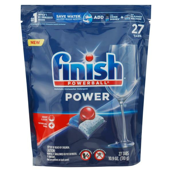 Finish Automatic Dishwasher Detergent, Wrapper Free Tabs - Choice ...
