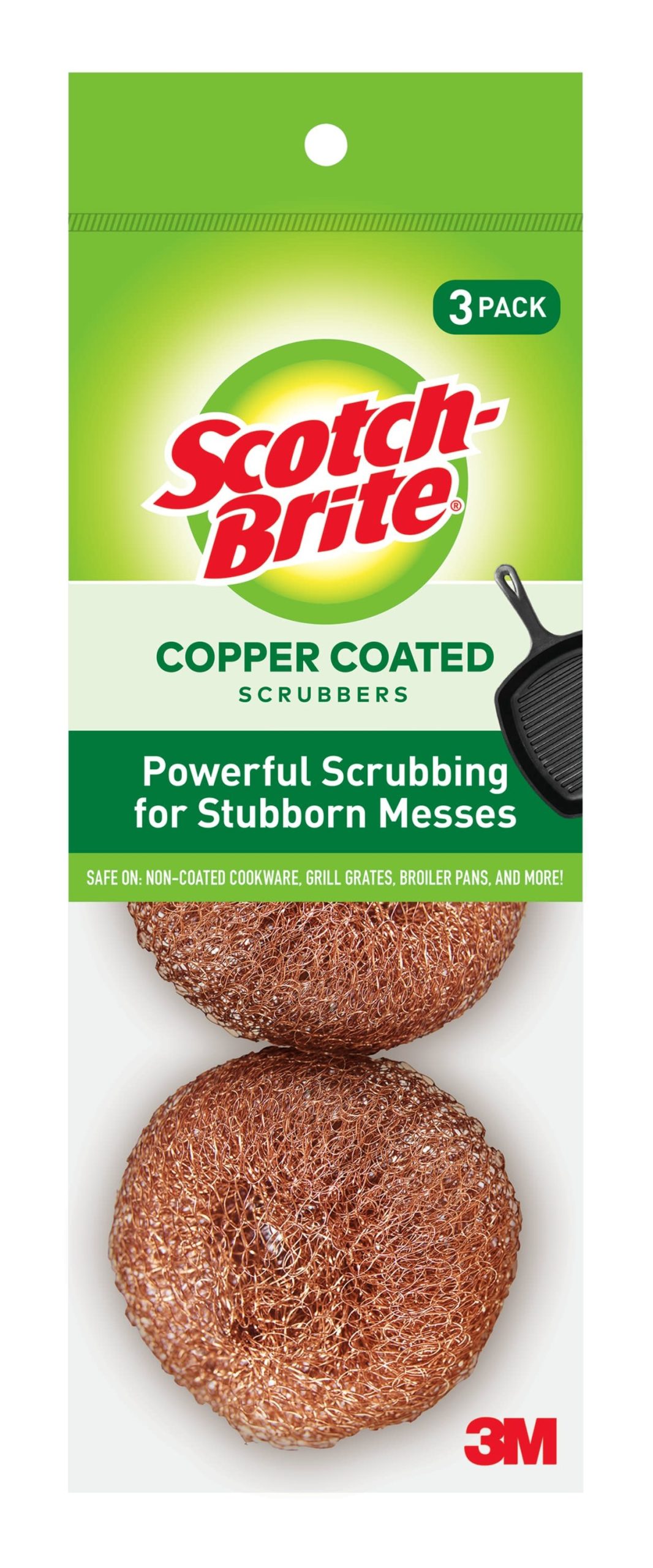 Scotch-Brite Copper Coated Scouring Pads, 3 Count - Choice Delivery Service